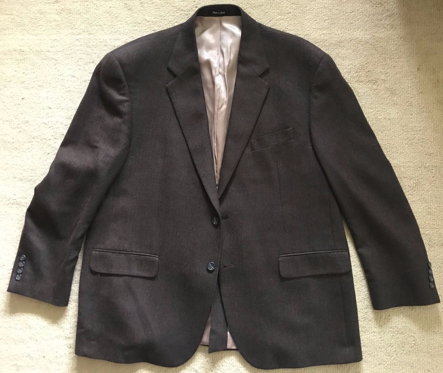 LAUREN RALPH LAUREN LORD &TAYLOR Brown Blazer Herring… - Gem