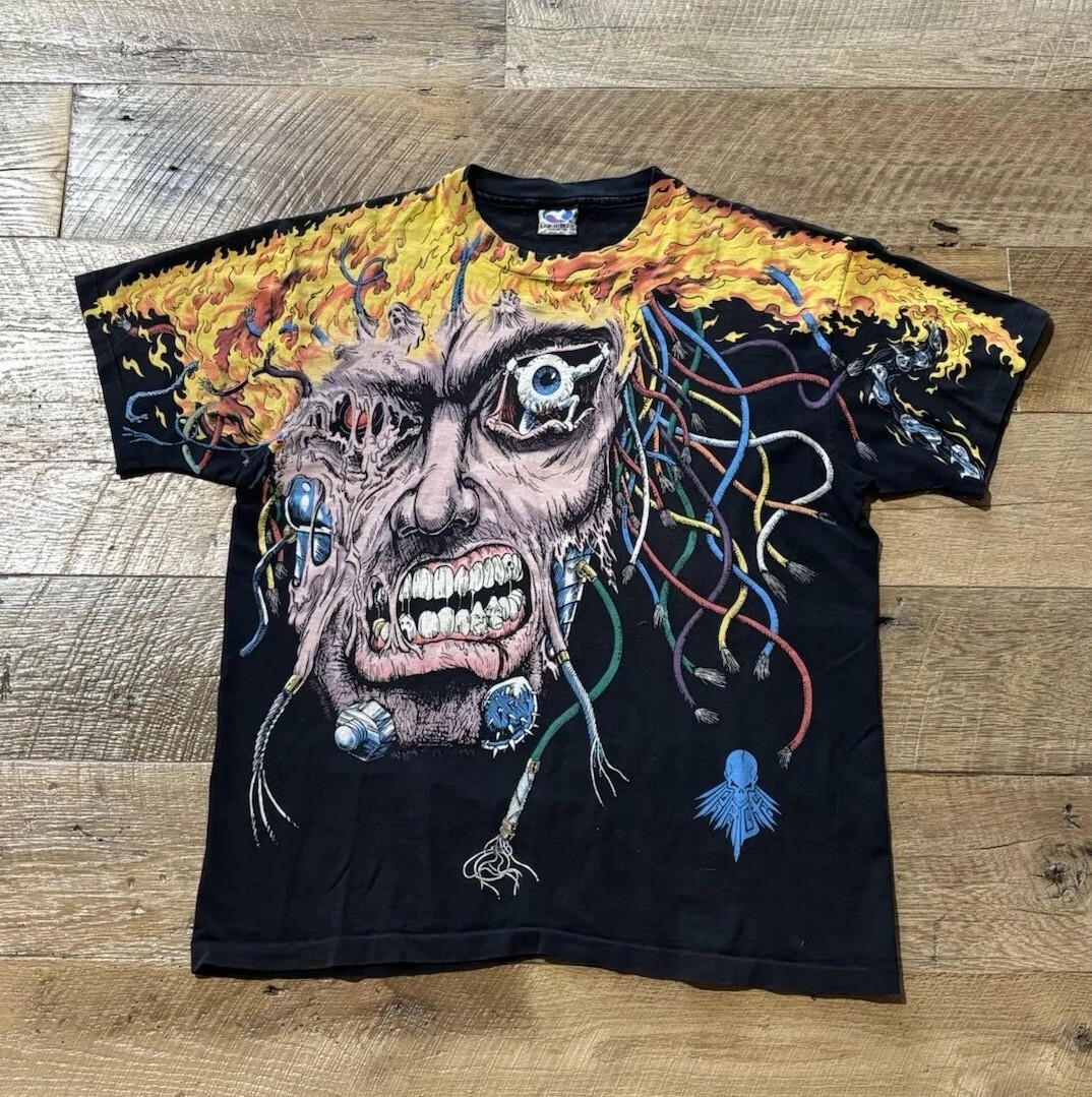 Vintage 1994 Liquid Blue Weapon X AOP XL - Gem