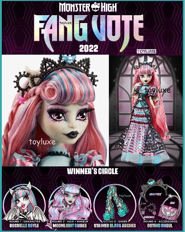 Monster High Rochelle Goyle Fang Vote Doll RARE SOLD OUT NEW in ...