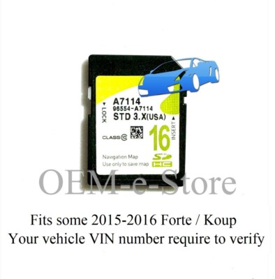 2015-2016 Forte / Forte Koup GPS Navigation Memory SD Card U.S Map ...