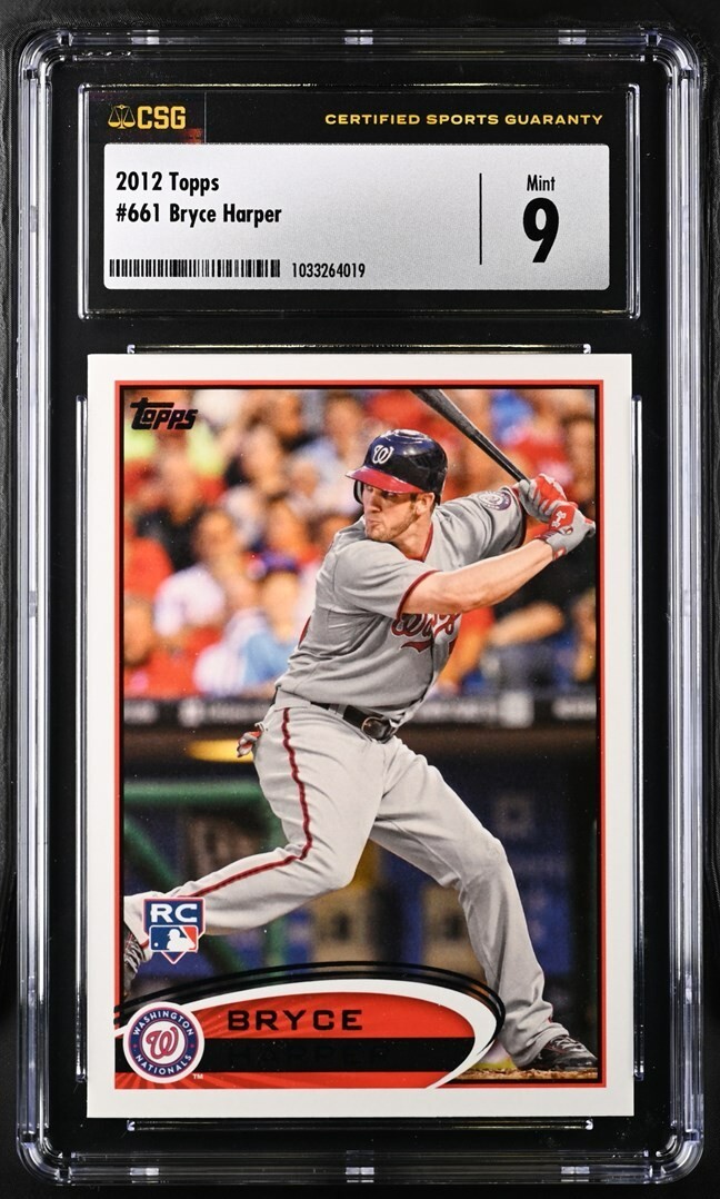 2012 Topps baseball #661 BRYCE HARPER Nationals ROOKIE Rc Csg 9 Mint | eBay