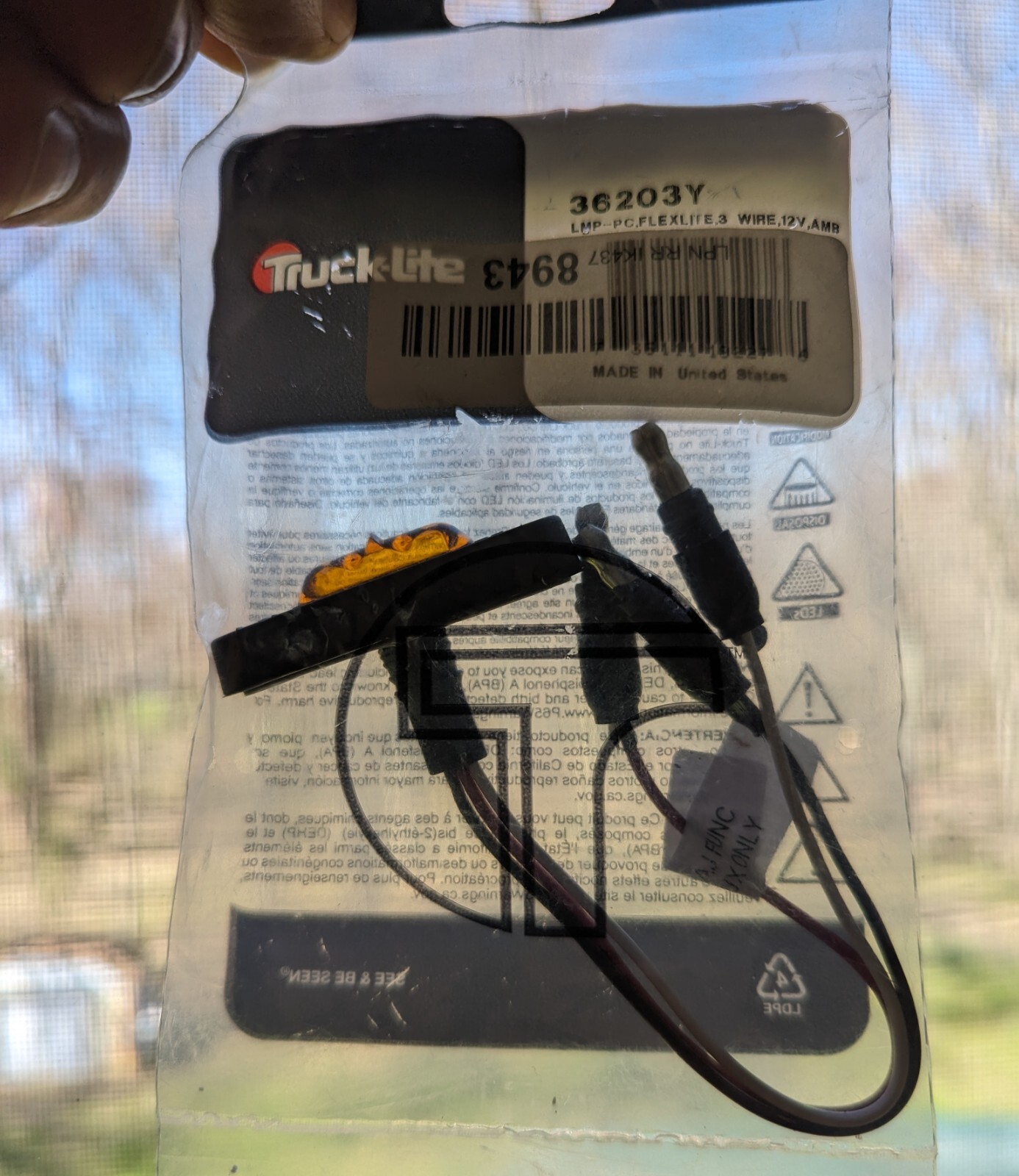 Truck-Lite 36203Y Flex-lite Dual Function Lamp Ship for sale online | eBay