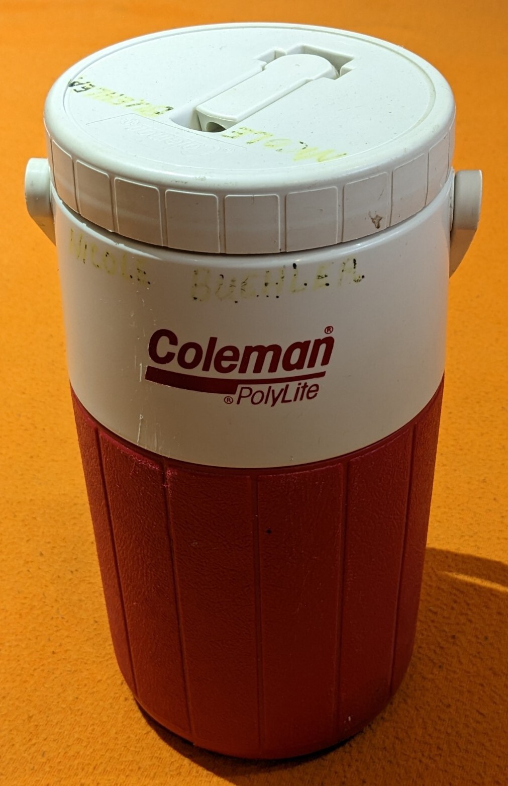 Vintage Coleman Polylite 5590 1/2 Gallon Water Beverage Jug With Handle ...