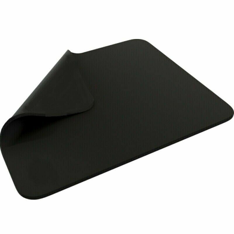 Black Mouse Mat Pad Neoprene Gel Slim Square Mouse Pad For Pc Optical ...