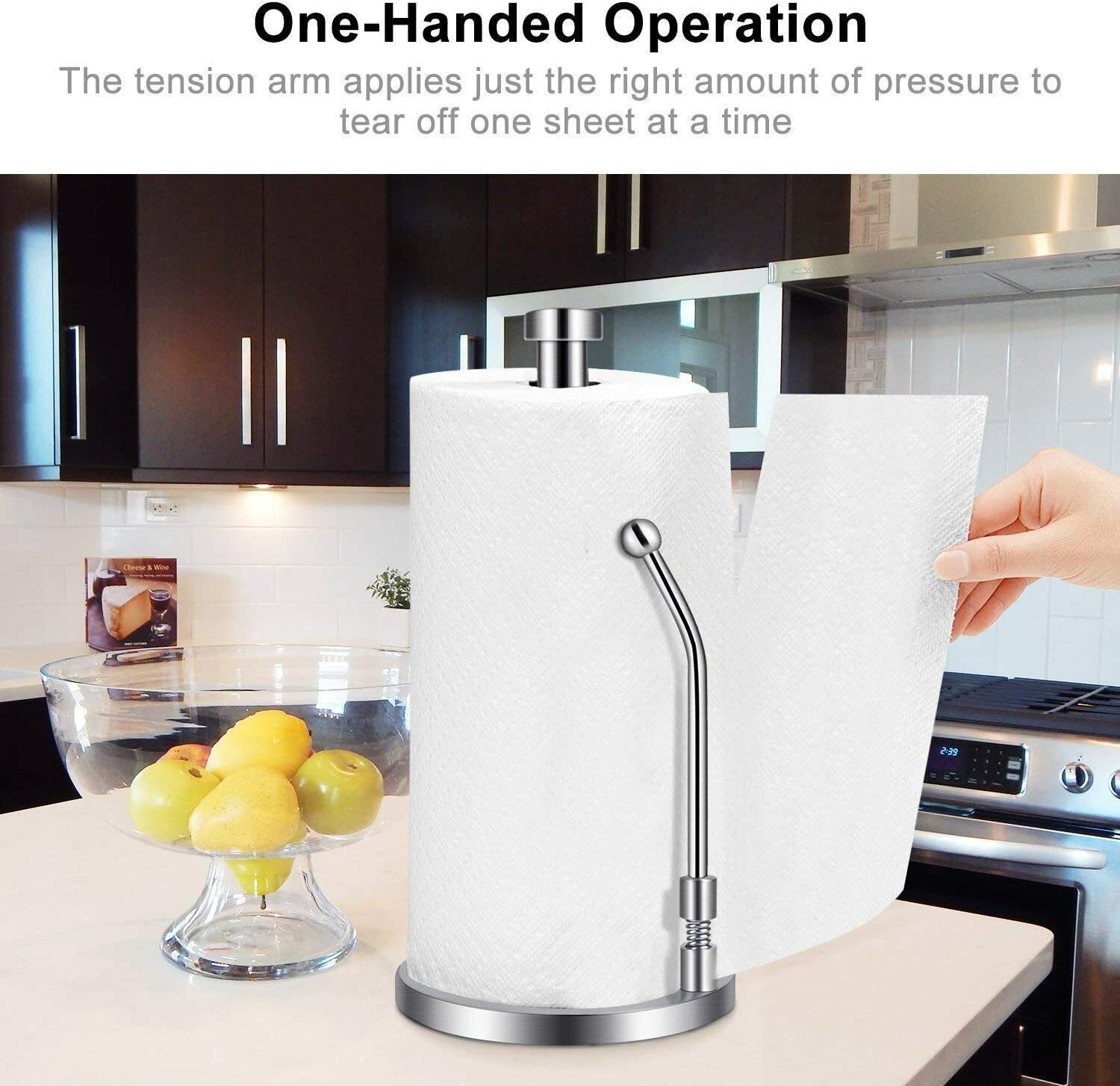 Stainless Steel Kitchen Roll Paper Tissue Holder Paper Roll Tissue ...