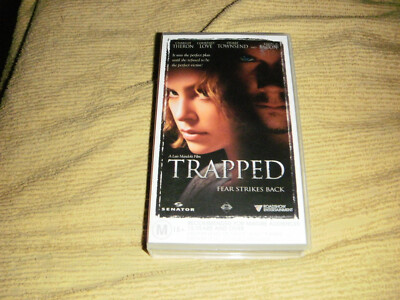 rare oop TRAPPED action 2002 VHS as NEW movie Charlize Theron crime PAL ...