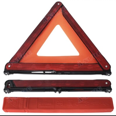 Emergency Safety Warning Triangles, DOT Approved Reflective Warning ...