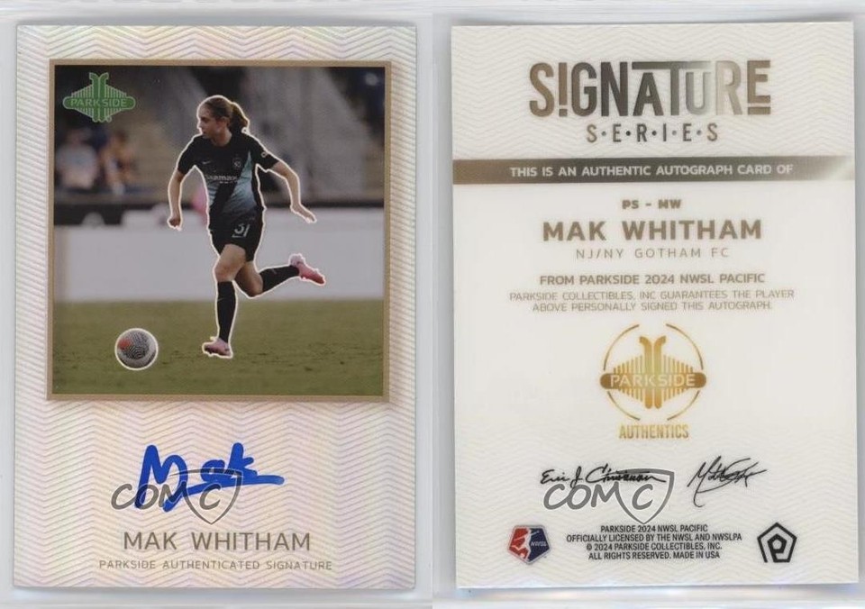 2024 Parkside NWSL Pacific - Signatures Mak Whitham #PS-MW [None ...
