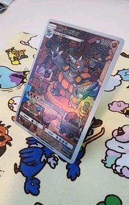 ART CARD ~ Pokemon Pocket TCG Rhyperior Illustration Immersive TEXTURED ...