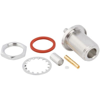 1PC AMPHENOL RF DIVISION 172384 N Type Straight Crimp Jack for Low Loss ...