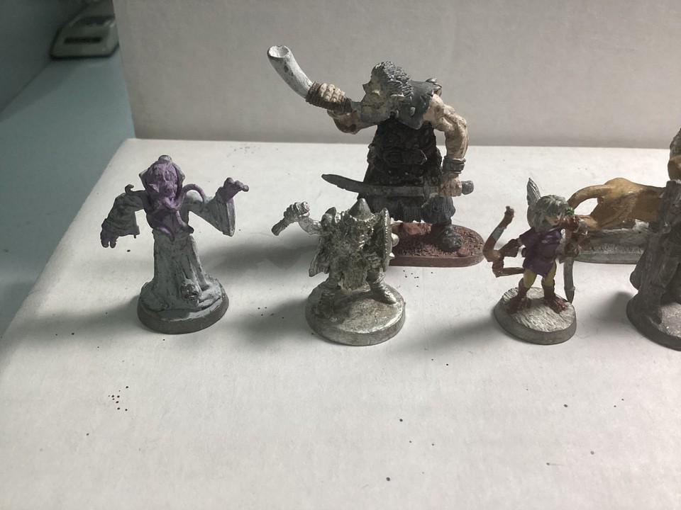 Ral Partha Figure Lot Mounted Knights Illithid Dungeons & Dragons ...