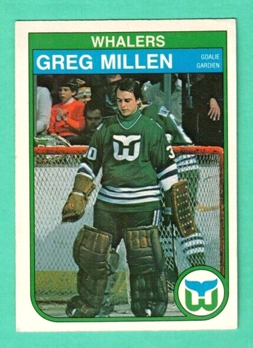 (1) GREG MILLEN 1982-83 O-PEE-CHEE # 126 WHALERS GOALIE EX/EX+ (G9464 ...