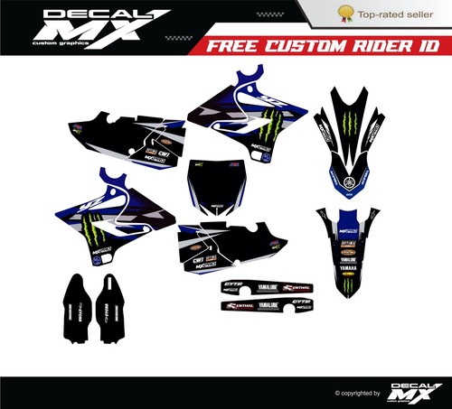 FITS YAMAHA YZ 125 YZ 250 (2015 to 2021) YZ125 YZ250 graphic kits for 2 ...