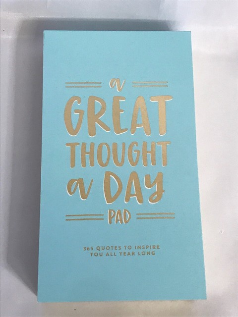 365 Quotes "a Great Thought a Day" Notepad Note Pad Pink Office ...
