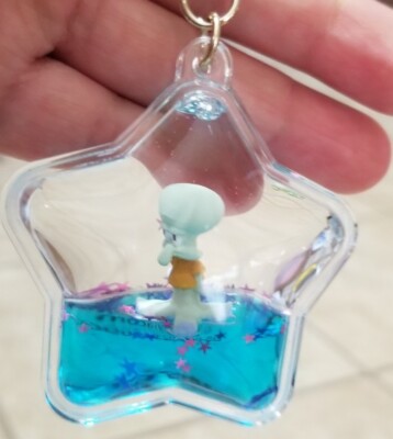Nickelodeon Tsunameez Squidward Blue Glitter Shaker Keychain | eBay
