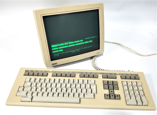 DEC Digital VT320-B2 Video Terminal with LK201 Keyboard, Green Display ...