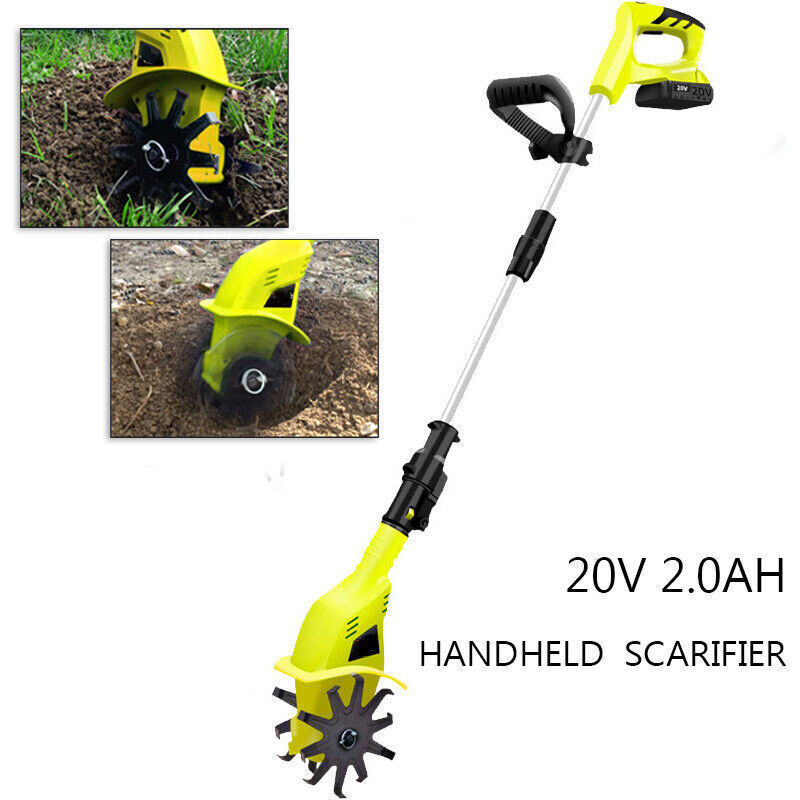 20V Electric Weeder Ripper Handheld Micro Tiller Hoe Rotary Tiller ...