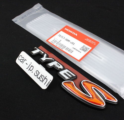 HONDA Genuine Integra DC5 ACURA RSX 02-06 Type-S RED Rear Back Emblem ...