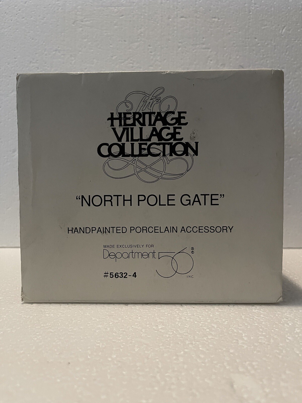 DEPT 56 NORTH POLE VILLAGE ACCESSORY "NORTH POLE GATE" #5632-4 BRAND ...