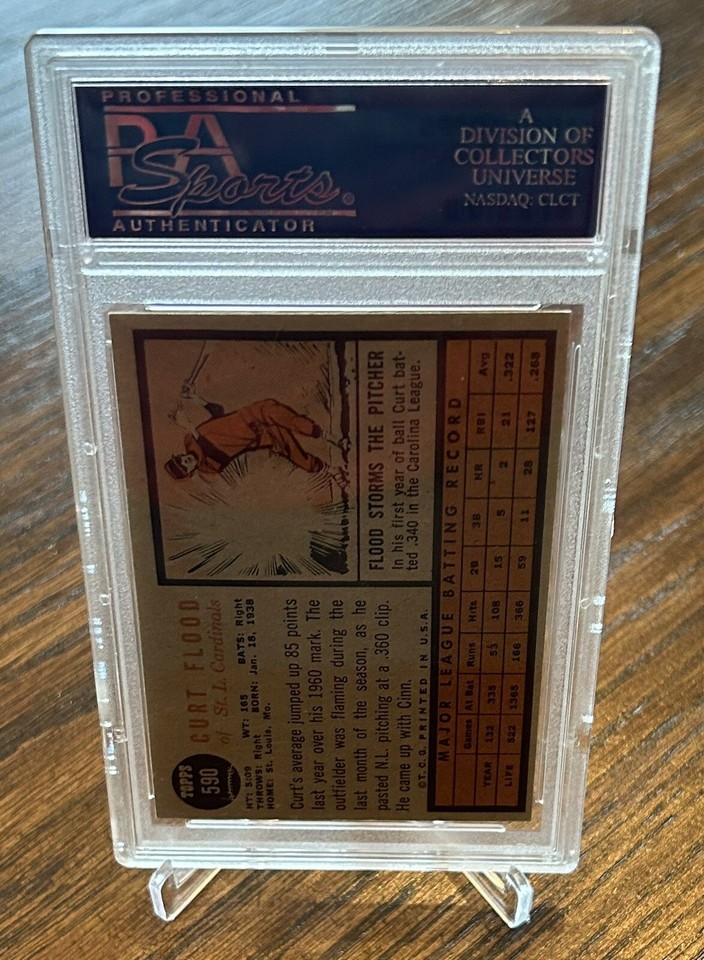 PSA 6 TOPPS 1962 CURT FLOOD #590 PSA6 | eBay