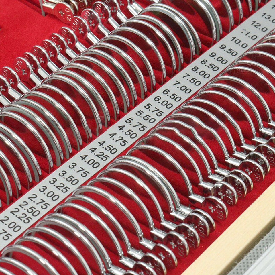 266x Optical Trial Lens Set Optometry Kit Metal Rim Ophthalmic Lenses ...