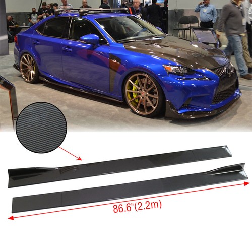Carbon Side Skirt Extension Rocker Panels Lip For Lexus IS200 IS350 ...