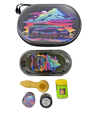 COOL Smoking Kit Set with Tray Pipe Smell proof set and more | eBay