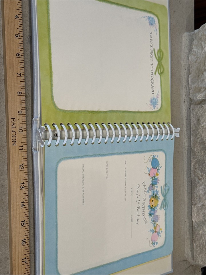 LL) Vintage 1970s HC Spiral Hallmarks Baby’s Keepsake Baby Book Album ...