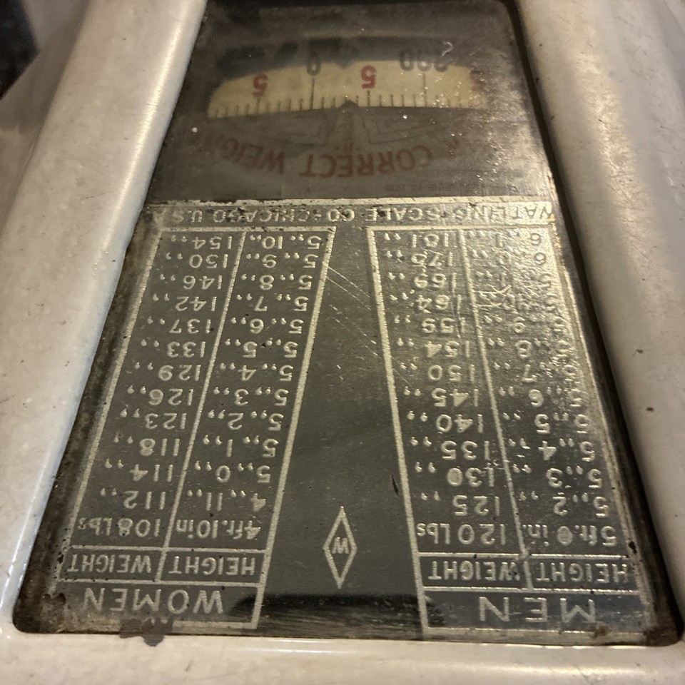 Vintage Watling Scale Co Chicago Penny Operated Scale,, Read ...