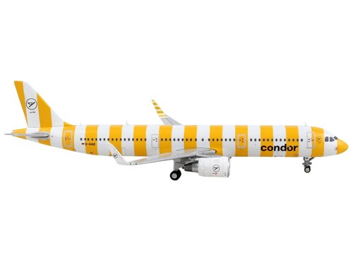 Airbus A321 Commercial Aircraft "Condor Airlines" White and Yellow ...
