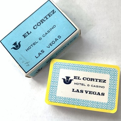 Vintage El Cortez Hotel Casino Mini 2.25" Playing Cards Las Vegas. NEW ...