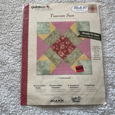 TUSCAN SUN Quilt Block of the Month Kit Block #10 (Centennial) Jo-Ann ...