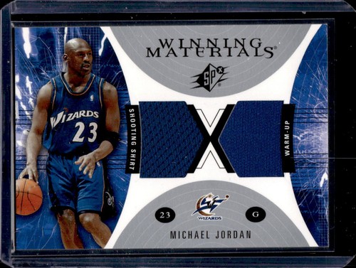 Michael Jordan 2003 Upper Deck SPx #WM42 Winning Material Dual Jersey ...