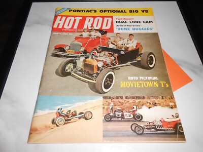 Hot Rod March 1961, Movietown T's, Dune Buggies, Pontiac V8, Karting ...