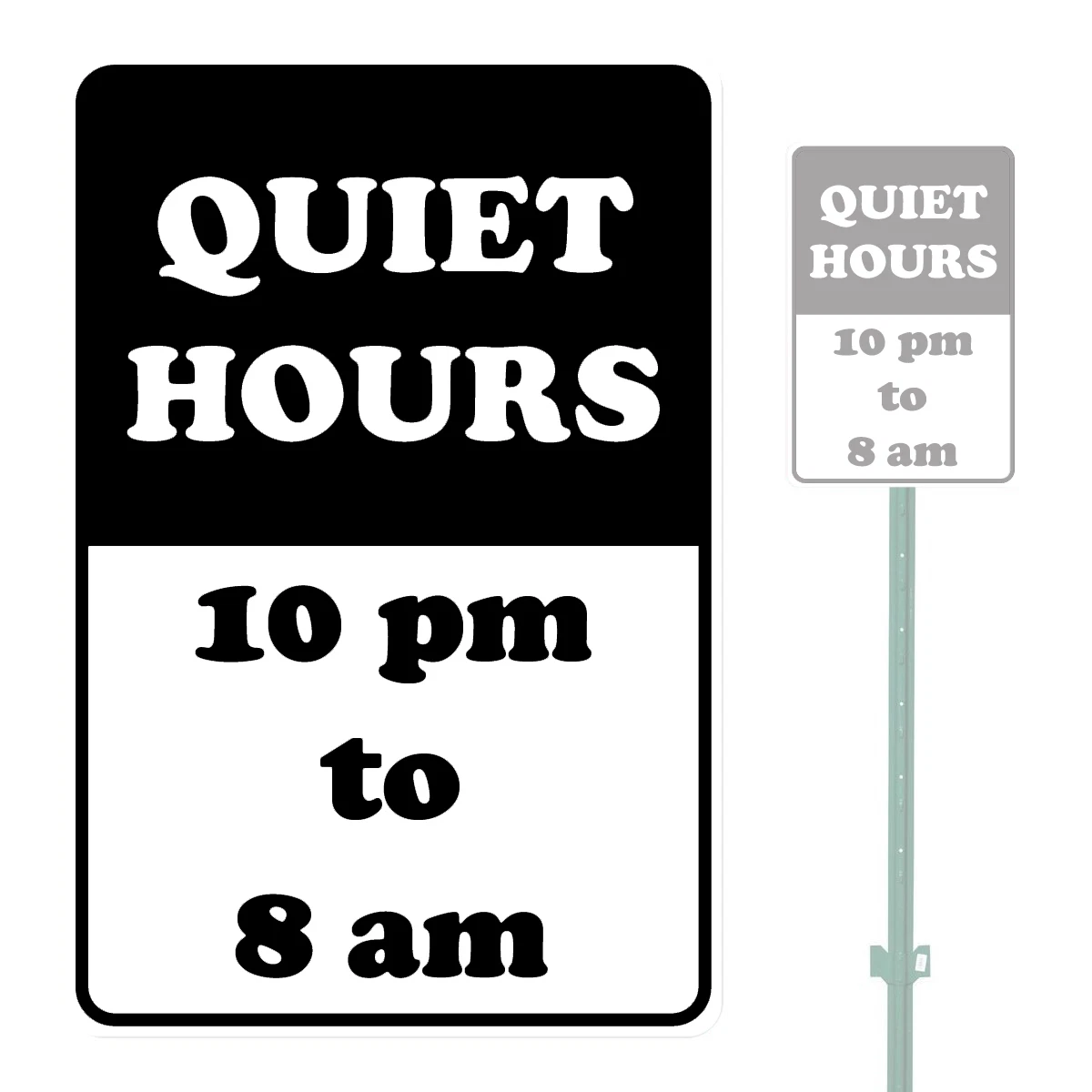 Quiet Hours Sign