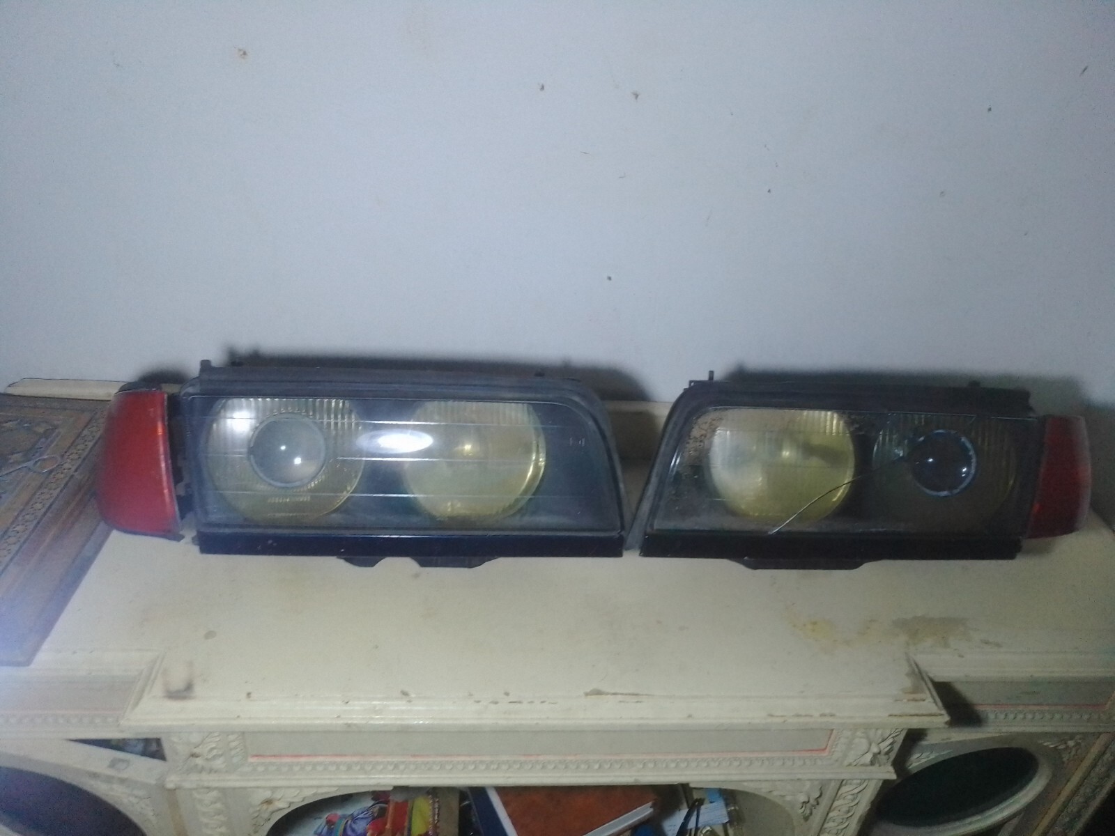 Bmw E38 Head Lights Bosch Genuine Complete L&R Whith Turn Indicator ...