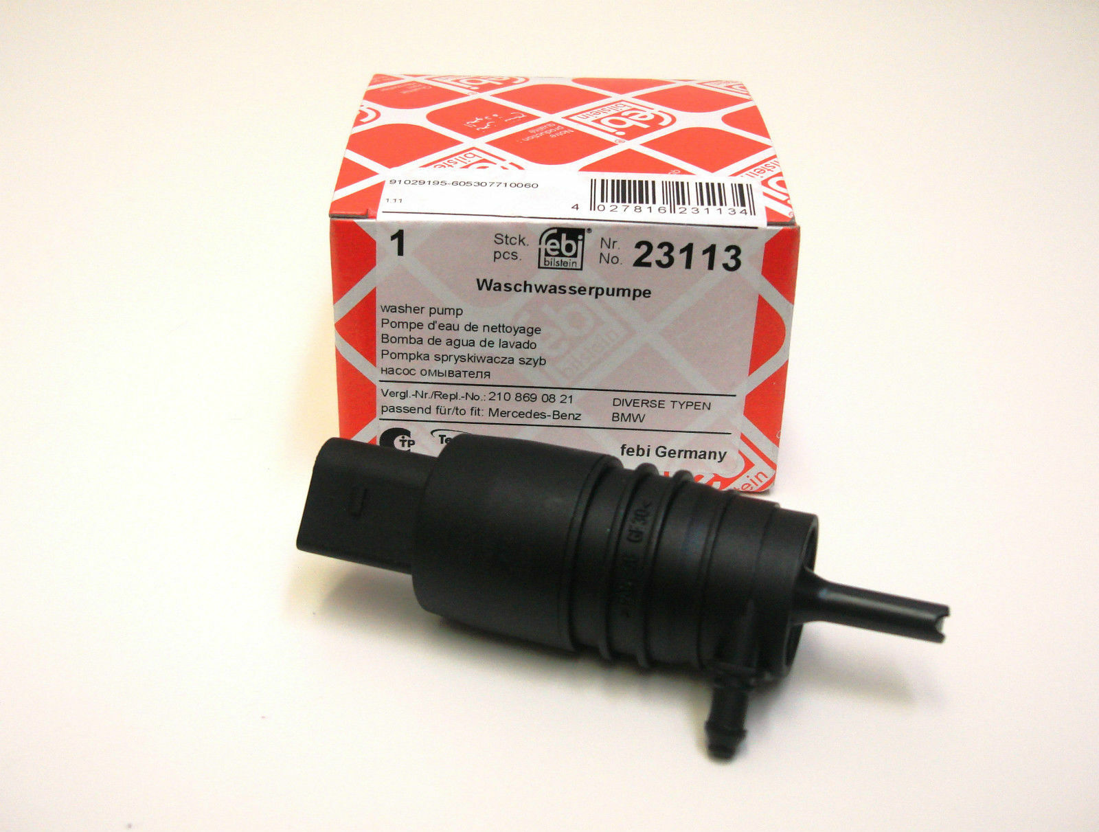 For Mercedes Benz Windshield Washer Pump FEBI 2218690121 | eBay