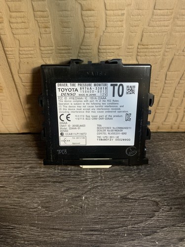 13-15 LEXUS GS350 TIRE PRESSURE TPMS CONTROL MODULE COMPUTER OEM 8976A ...