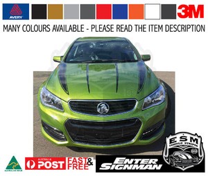 ESM Muscle V2 Bonnet Decal Stripe Kit to fit VF Commodore - Avery Wrap ...
