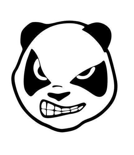 Bad Angry Panda Vinyl Decal Sticker - Car Window Truck Drifting Funny ...