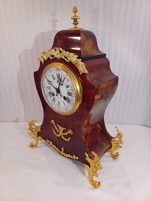 Antique French TORTOISE SHELL Clock BY AD. MOUGIN: 1880s NEW PRICE! | eBay