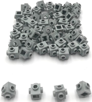 Lego 50 New Light Bluish Gray Bricks Blocks Modified 1 x 1 w/ Studs on ...