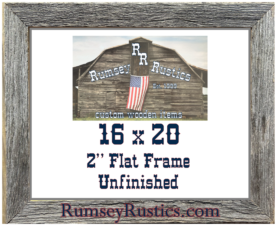 16x20" wide 2" rustic barn picture frame wood barnwood primitive ...
