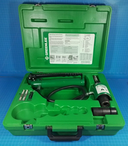 Greenlee 7646 Ram & Hand Pump Hydraulic Knockout Punch Driver Kit | eBay