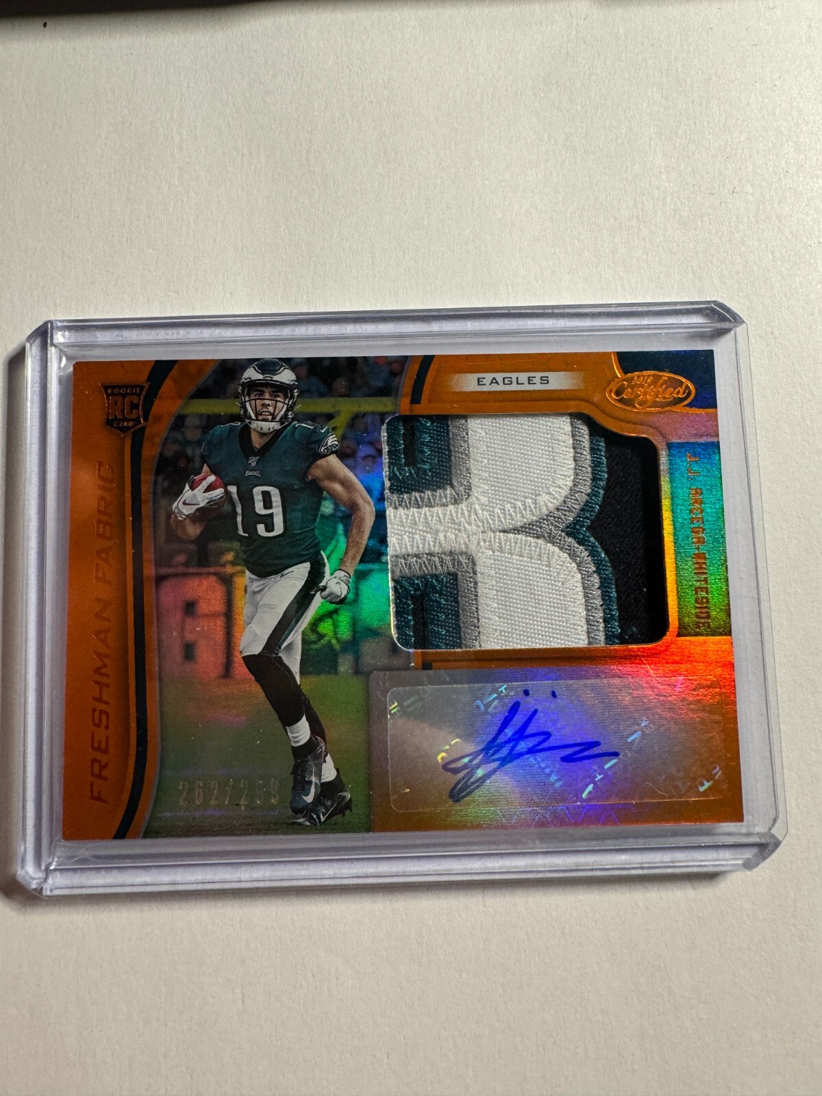 K136,636 - 2019 Certified Orange #224 J.J. Arcega-Whiteside Jersey Auto ...