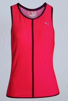 Puma Functional Top 'Explosive Mesh' Pink Size: M New with Tag 39€ | eBay