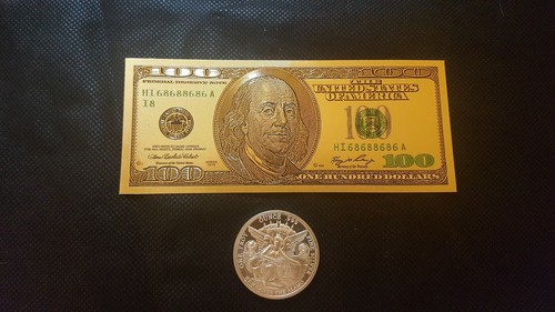 Texas Remember The Alamo Commemorative Silver coin .999 plus Gold foil ...