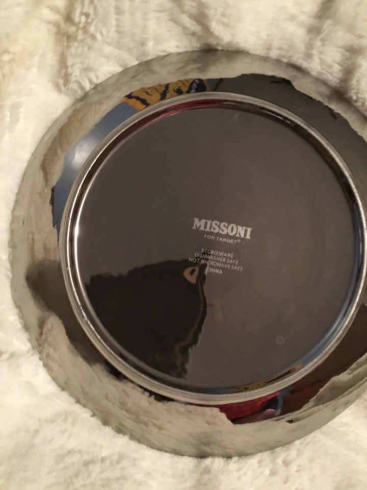 Missoni STONEWARE Salad Plates- Zig Zag Classic Pattern NEW 8 available ...