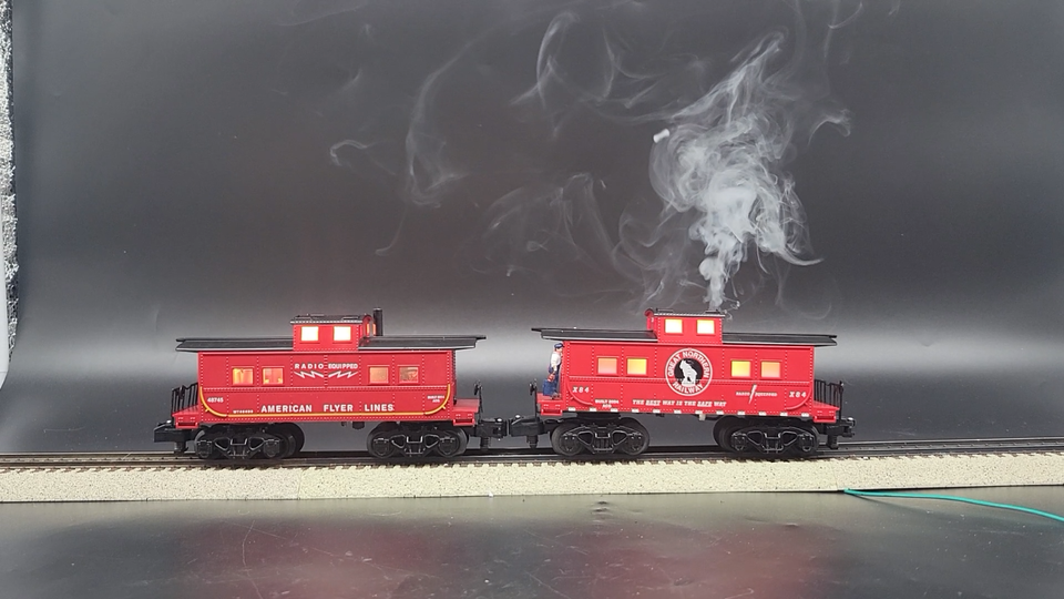 Custom American Flyer Smoking Caboose - Great Northern Smoking Caboose ...