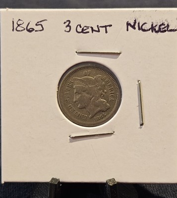 1865 Three Cent Piece Early U.S. TYPE COIN CIVIL WAR ERA! #11 | eBay